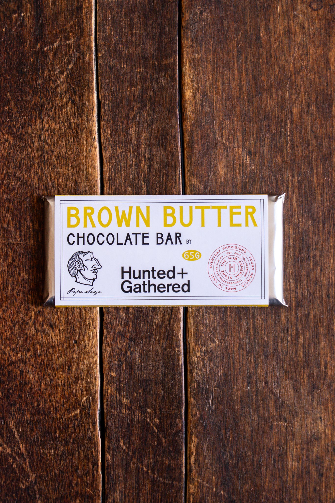 Brown Butter Chocolate Bar 65gm – Pepe Saya Buttery